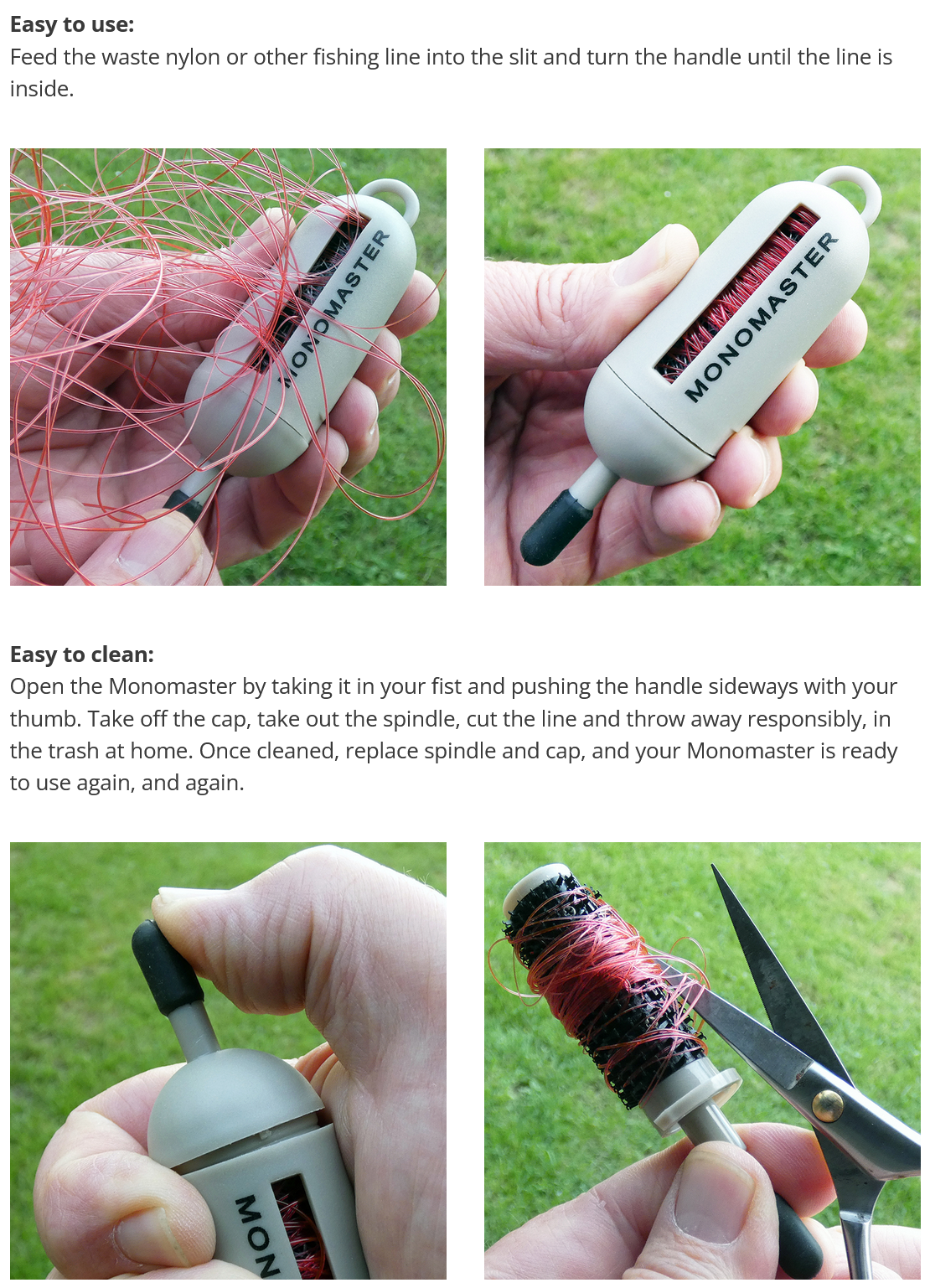 Monomaster Eco Friendly Waste Fishing Line Holder for Fly Fishing